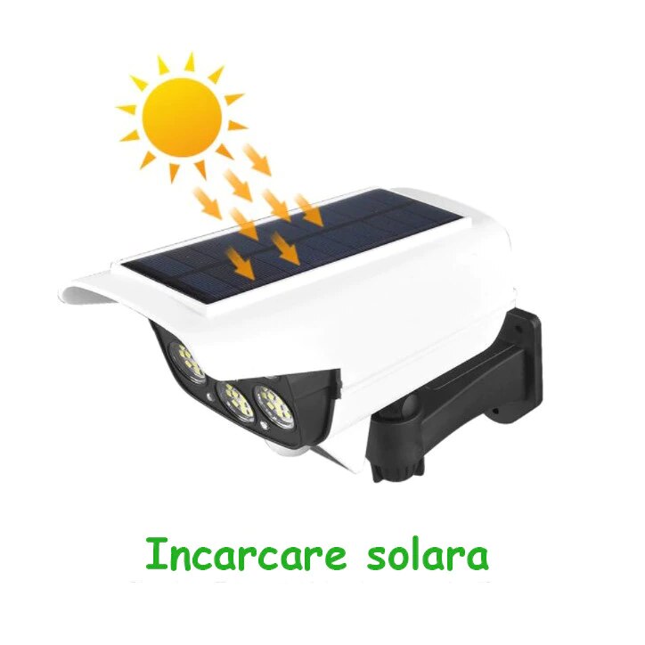Camera de supraveghere falsa SYNO, Incarcare solara, Senzor de miscare ...
