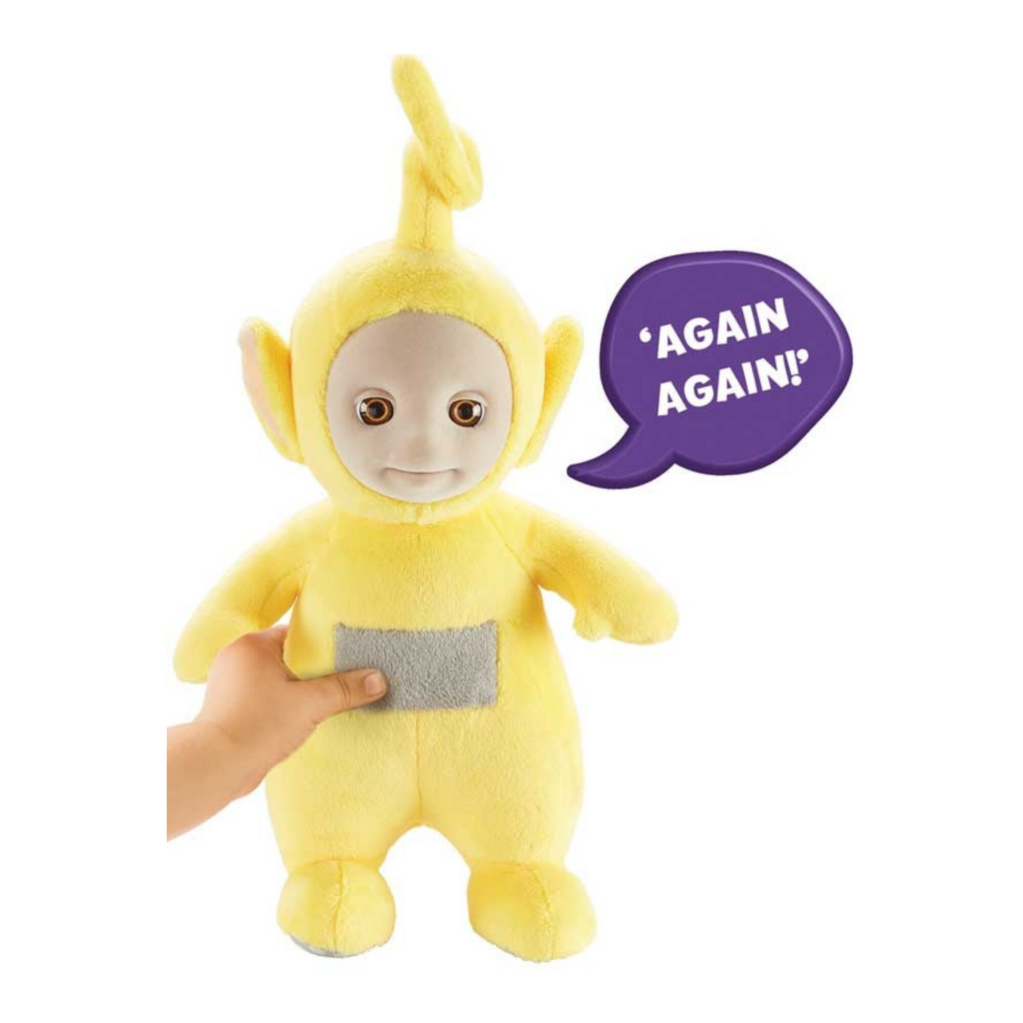 Jucarie Plus Laa Laa Teletubbies, Vorbitoare, Galben, 26cm - eMAG.ro