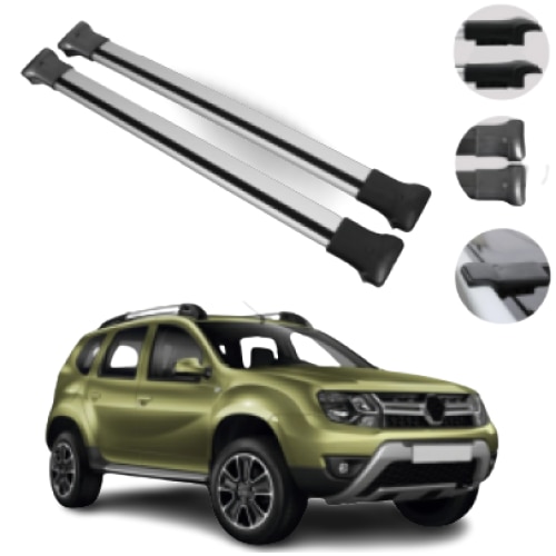 Set bare portbagaj aluminiu Dacia Duster I, 2014-2018, 2 bucati - eMAG.ro