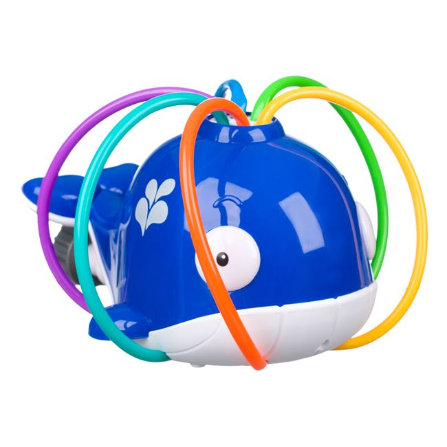 Jucarie Splash, Balena care stropeste cu apa, 16x21x15 cm, Albastra, 8 ...