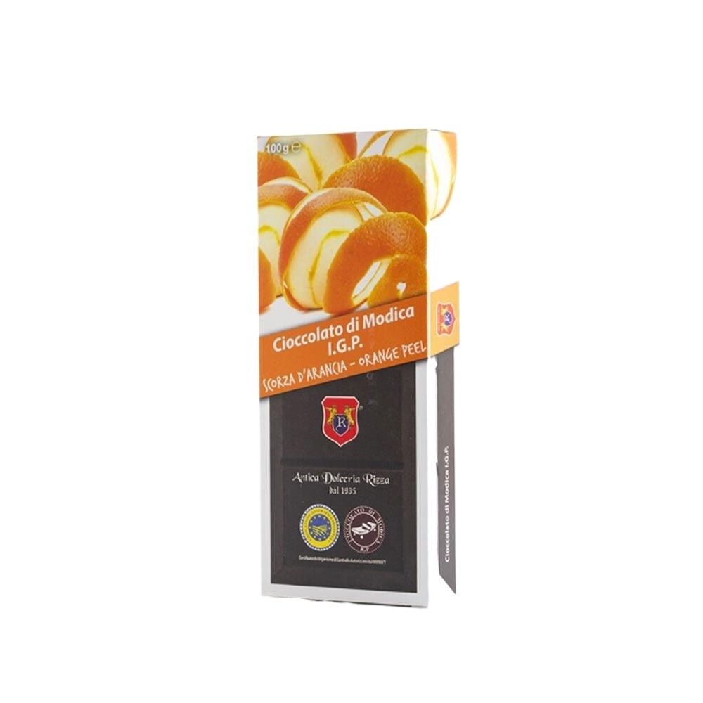 Ciocolata siciliana cu coaja de portocala, Antica Dolceria Rizza, 100 g ...