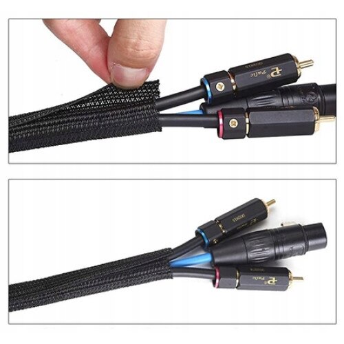 Organizator cabluri birou 19 mm, lungime 3 m, negru - eMAG.ro