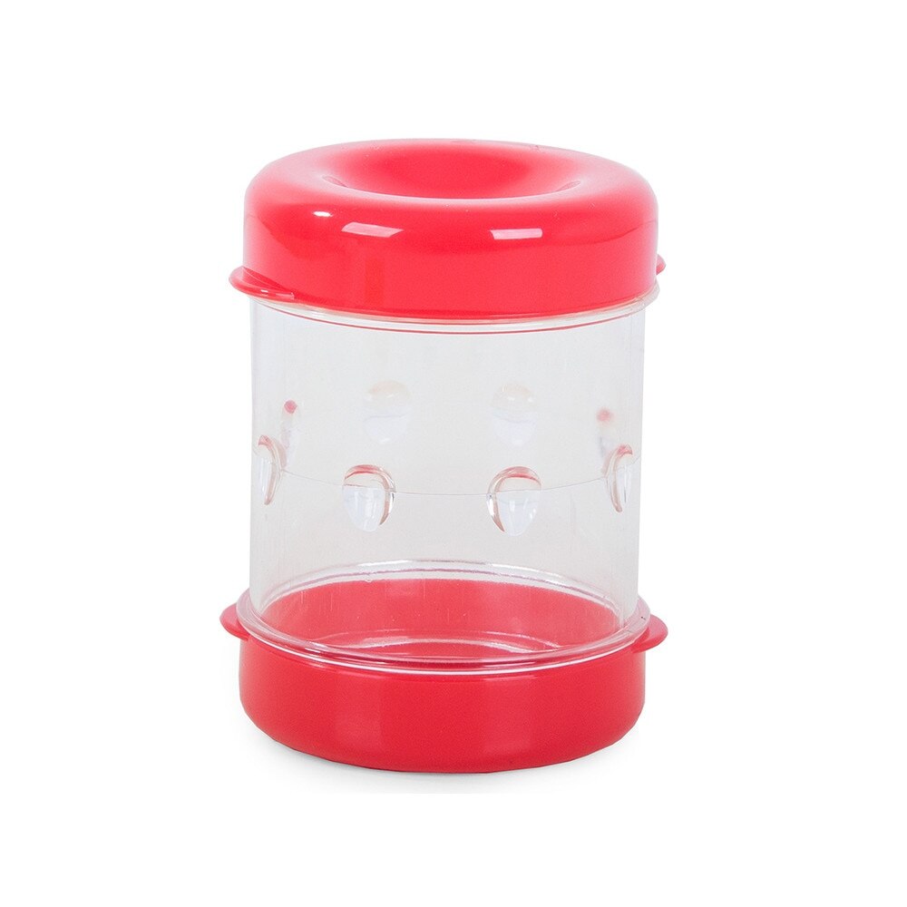 Recipient plastic pentru decojit oua fierte, 7 x 10 cm, culoare rosie ...