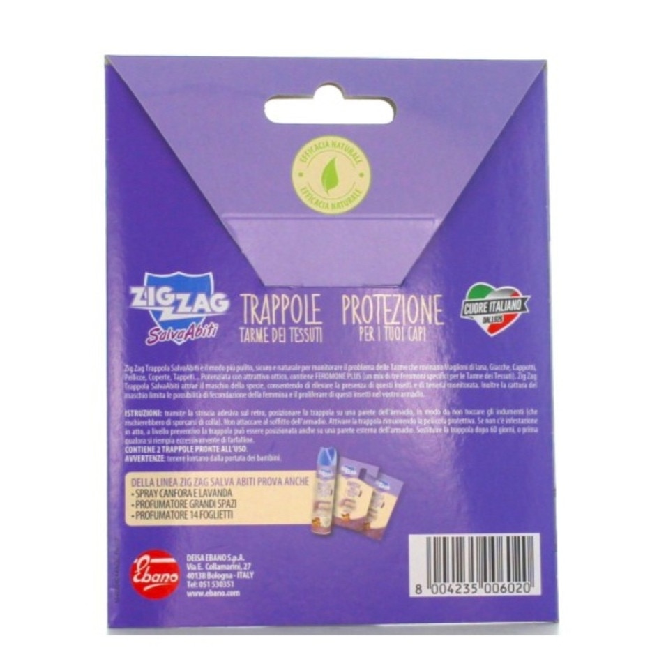 Set 2 Capcane Antimolii adezive Zig Zag pentru haine - eMAG.ro