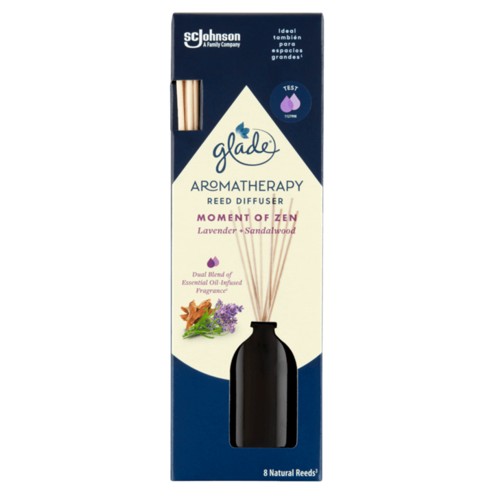 Glade Aromatherapy Reed Diffuser Moment of Zen Fapálcás Illatosító (80 ...