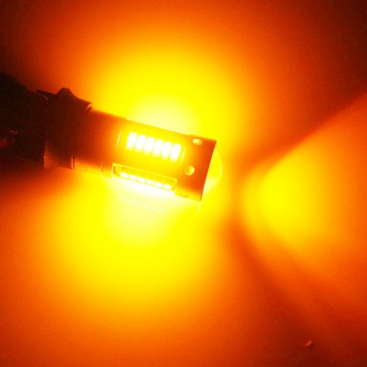 Set 2 becuri leduri pw24w, fara eroare, de culoare portocalie - eMAG.ro