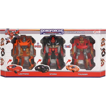 Set 3 roboti de 10 cm, transformers - eMAG.ro