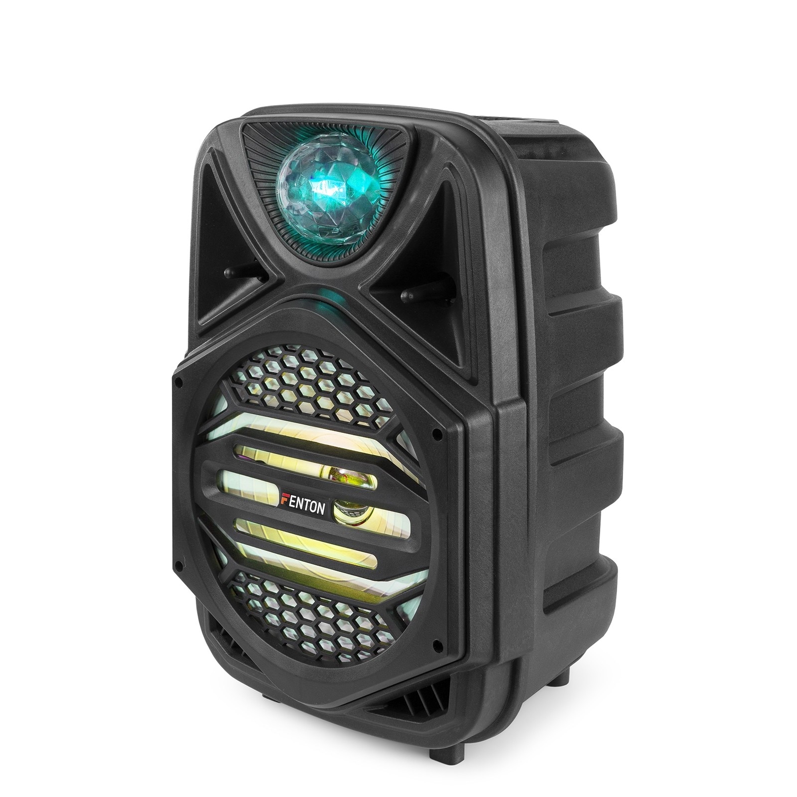 Boxa portabila cu acumulator si microfon, Bluetooth/USB, 8", 100W ...