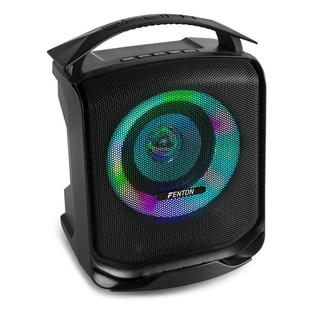Boxa portabila cu acumulator, LED, 3", 40W, Bluetooth/USB/SD/FM, Fenton ...