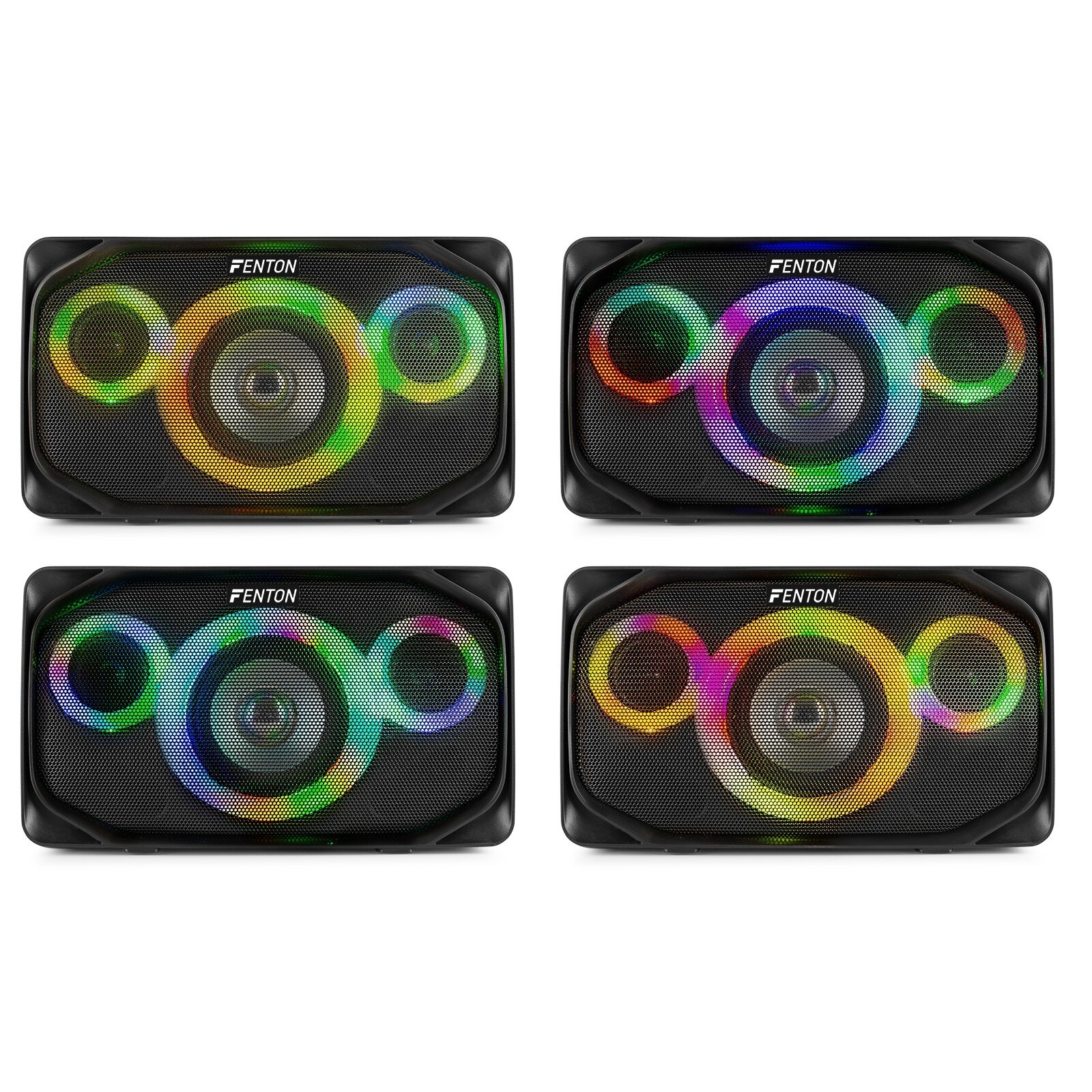 Boxa de petrecere cu acumulator, LED, 3", 60W, Bluetooth/USB/SD/FM ...