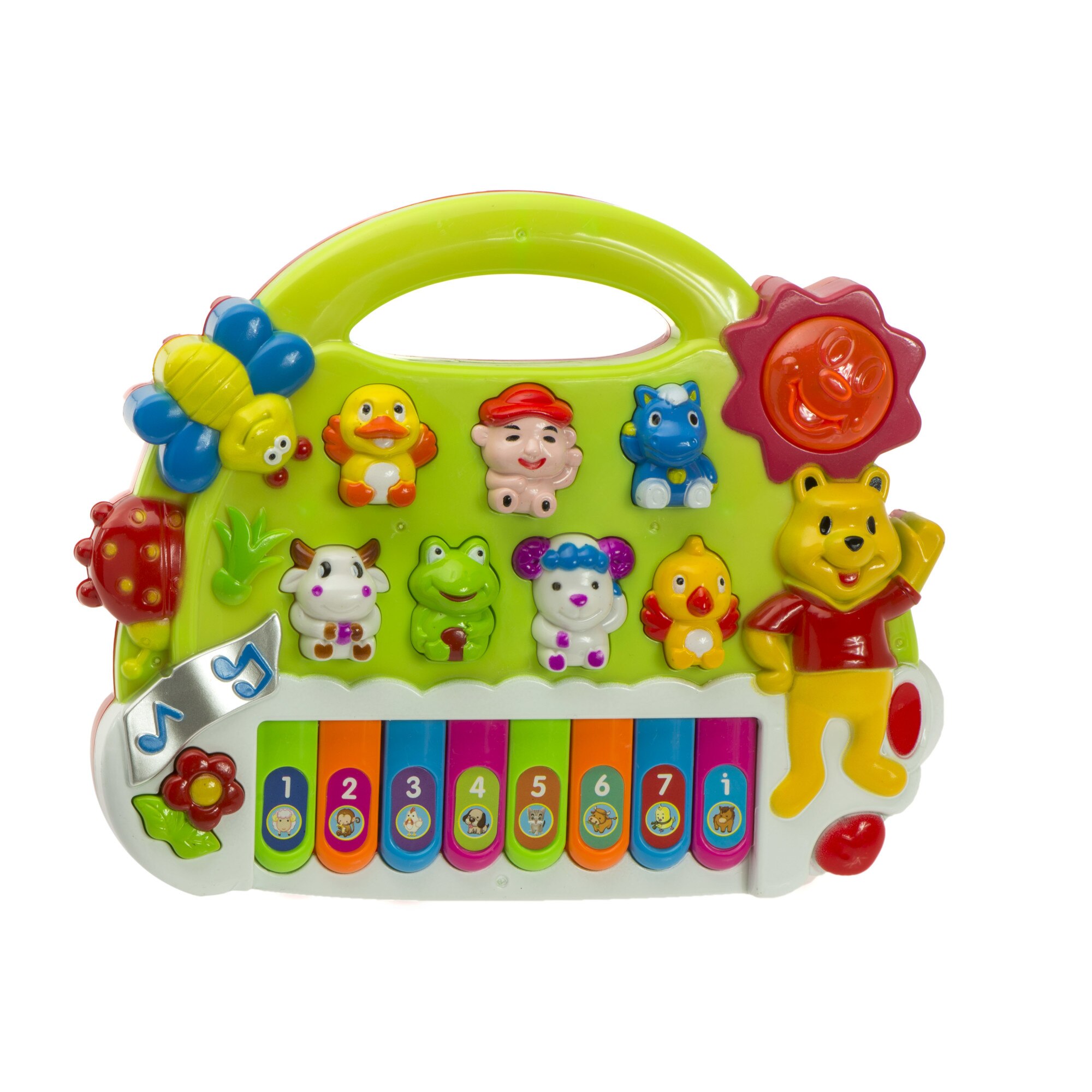 Pian Educational Cu Sunete De Animale De Ferma, Plastic, 18 M+, 18 x 16 ...