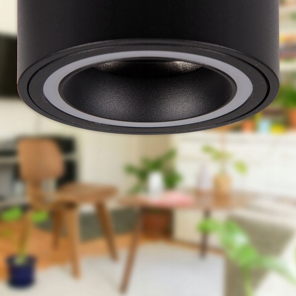 Spot modern GU10 montat pe suprafata, Led Box, 80x100 mm, cu inel ...