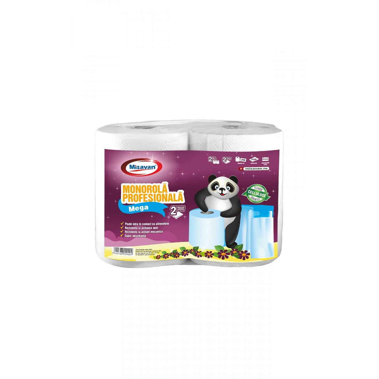 Prosop Hartie Monorola Misavan Profesionala Mega, 2 Role /Set, 2 ...