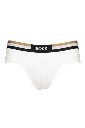 BOSS, Chiloti din amestec de bumbac, Alb, M - eMAG.ro