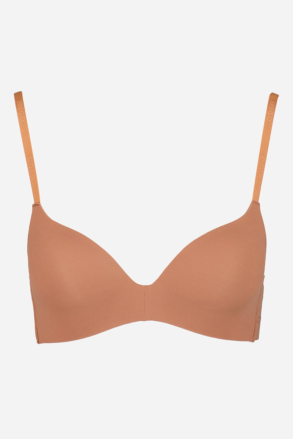 HUGO, Sutien cu cupe predefinite fara sustinere metalica, Maro, 75C ...