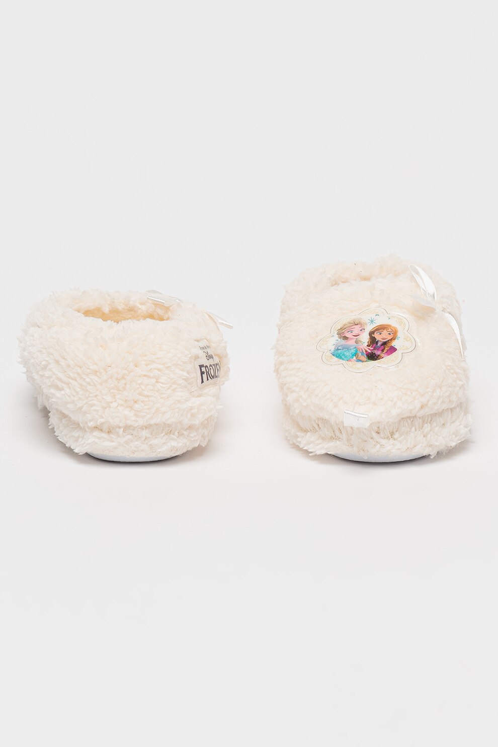 Walt Disney, Botosei cu model pufos si imprimeu Frozen, Alb fildes, 32 ...