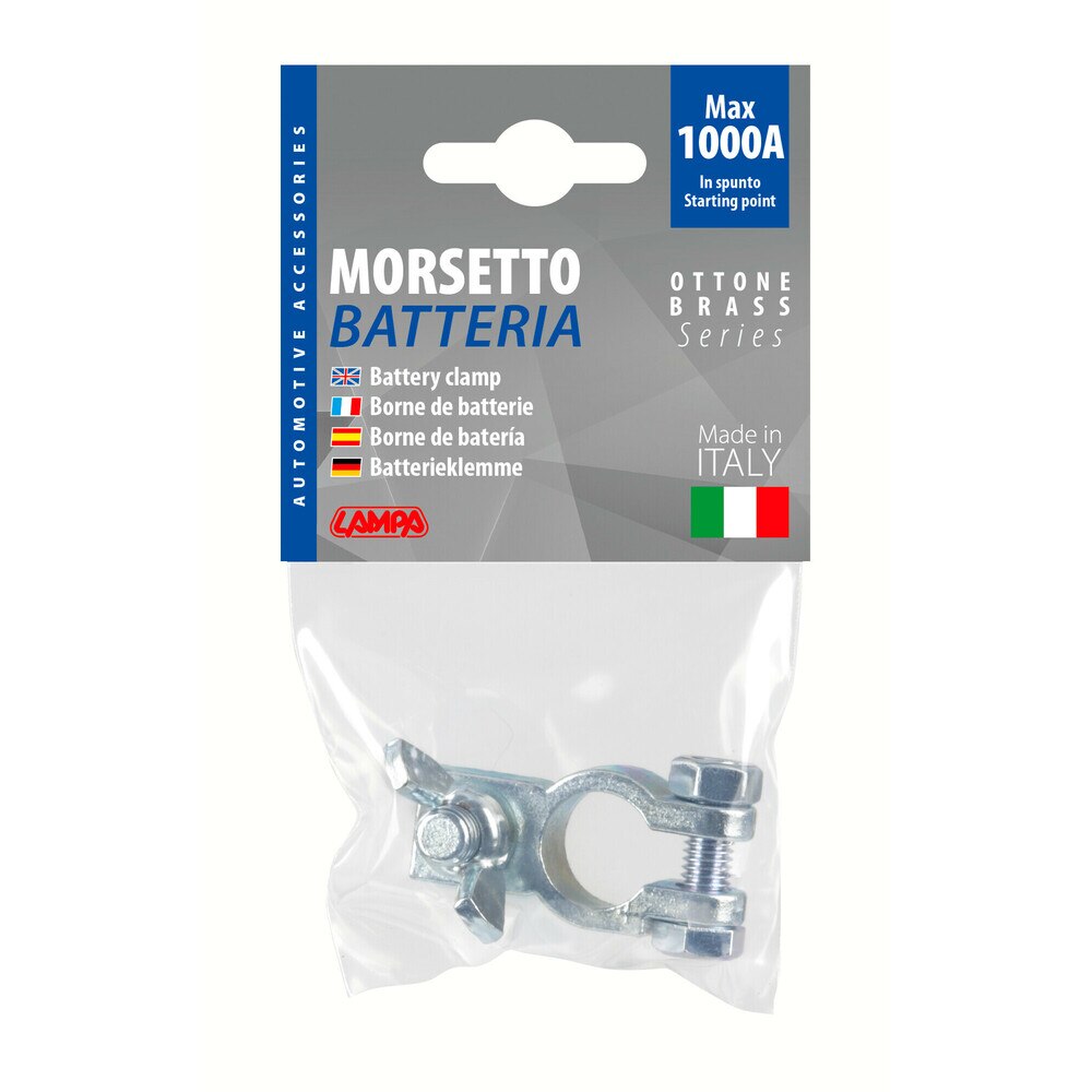 Clema baterie, Lampa, 12/24V, 1000 A, 10 mm, Argintiu - eMAG.ro