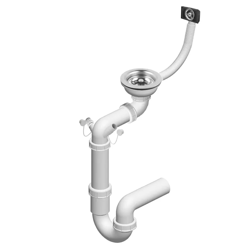 Rea Lin gránit mosogató, szürke, 60x50 cm + szifon - eMAG.hu