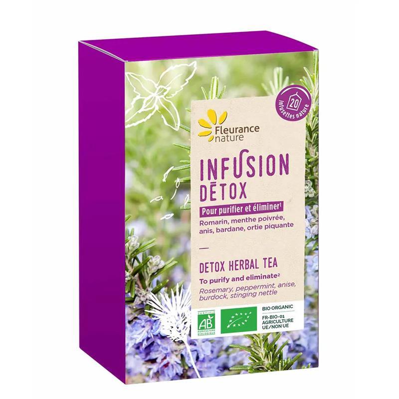 Ceai de Plante Detox Bio 20 plicuri Fleurance - eMAG.ro