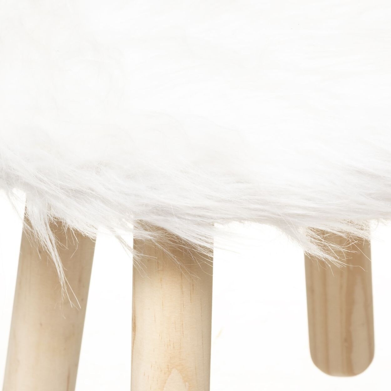 Scaun camera copii, Model iepure, MDF, Maro/Alb - eMAG.ro