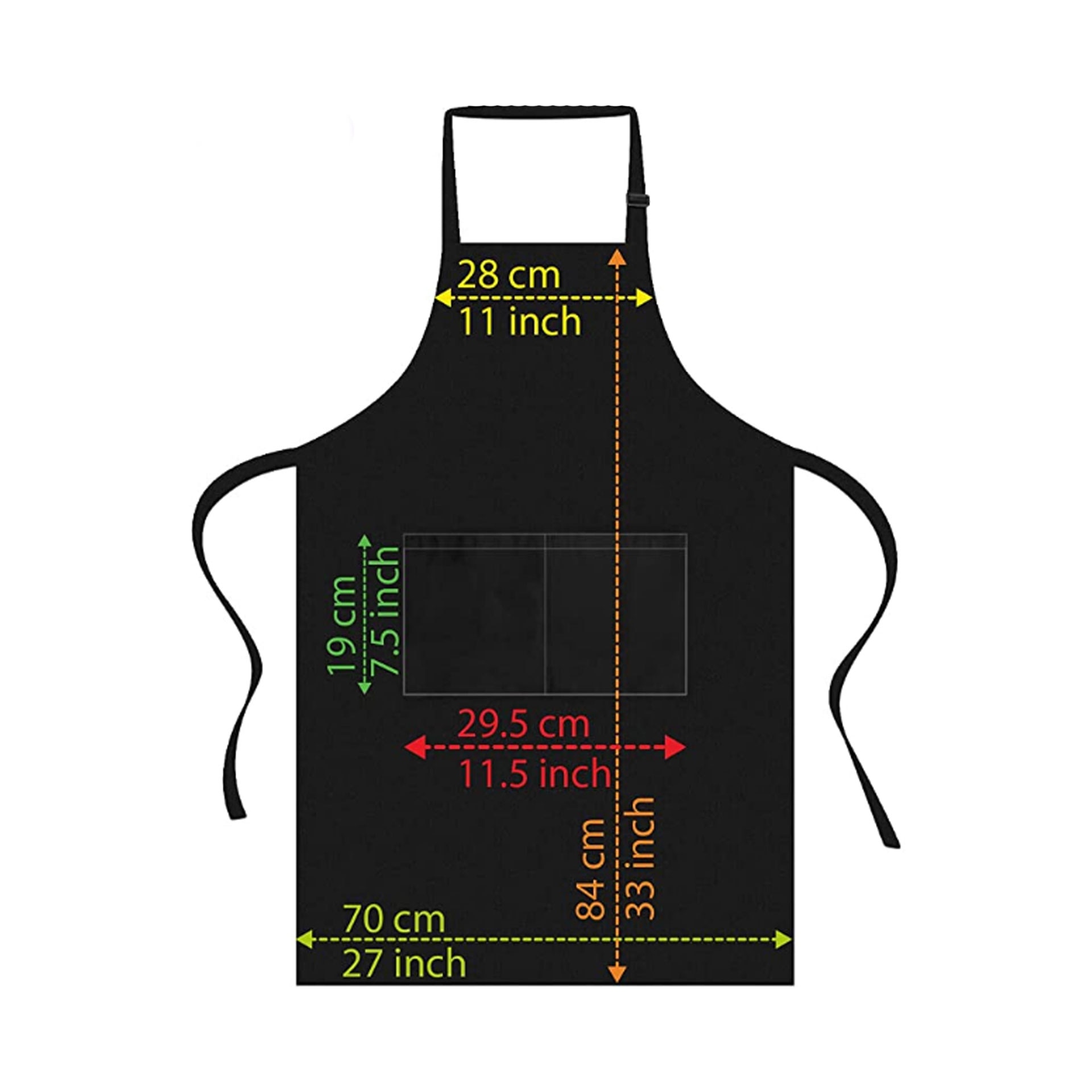 Sort de bucatarie, Lepni.me, Bumbac/Poliester, Negru - eMAG.ro