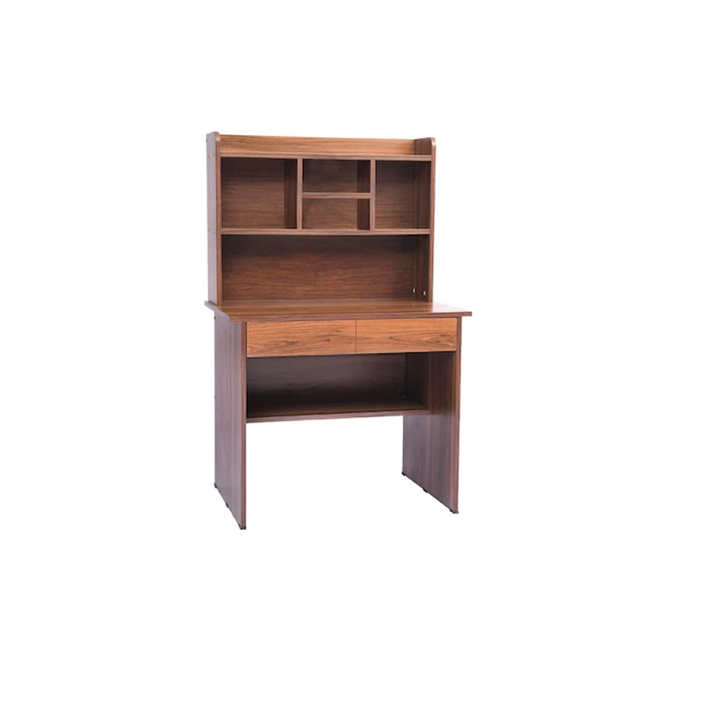 Birou cu rafturi si sertare, OT-610-Brown, 143 x 80 x 40, maro - eMAG.ro