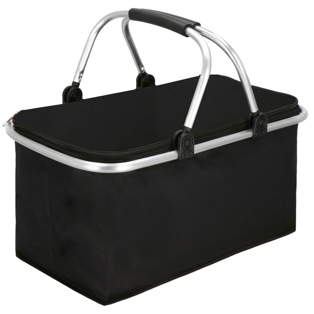 Geanta pentru picnic sau plaja, termoizolanta, 28 litri, negru - eMAG.ro