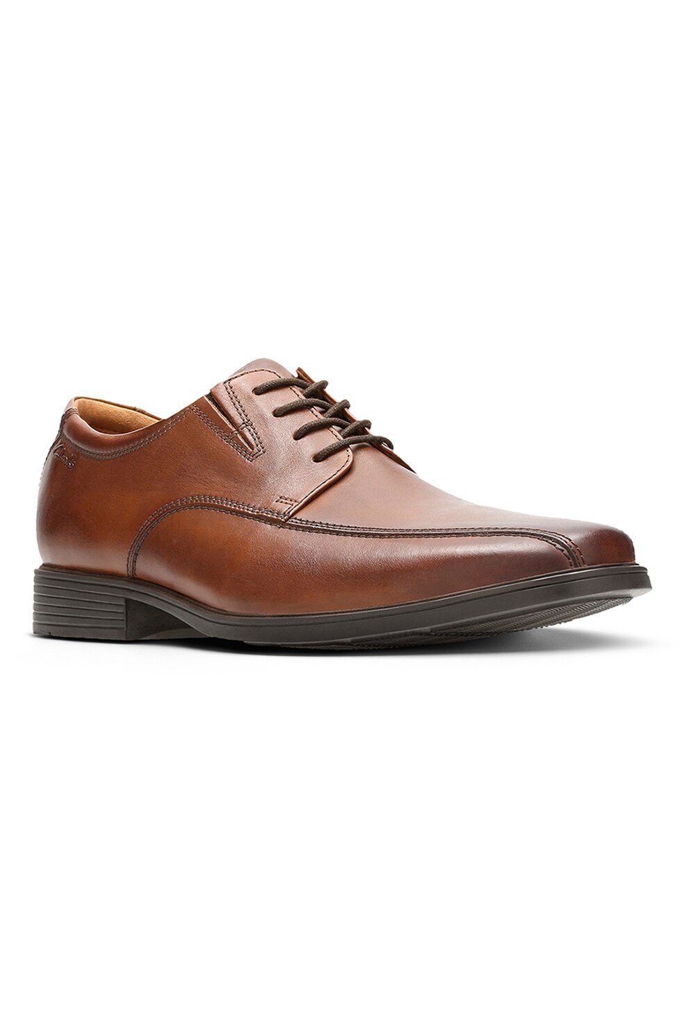 Clarks, Кожени обувки Tilden-Walk Derby, Канела, 10.5 - eMAG.bg