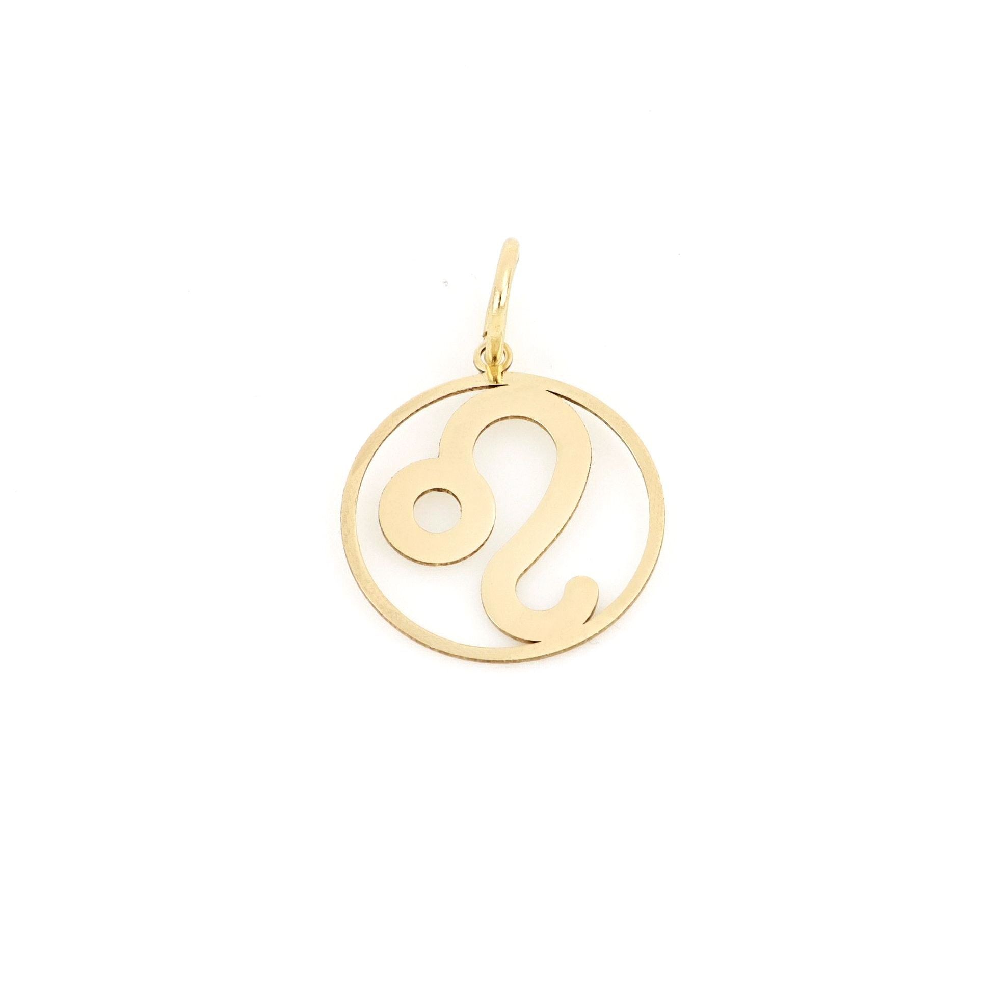 Pandant aur galben 14k, semn zodiacal leu - eMAG.ro