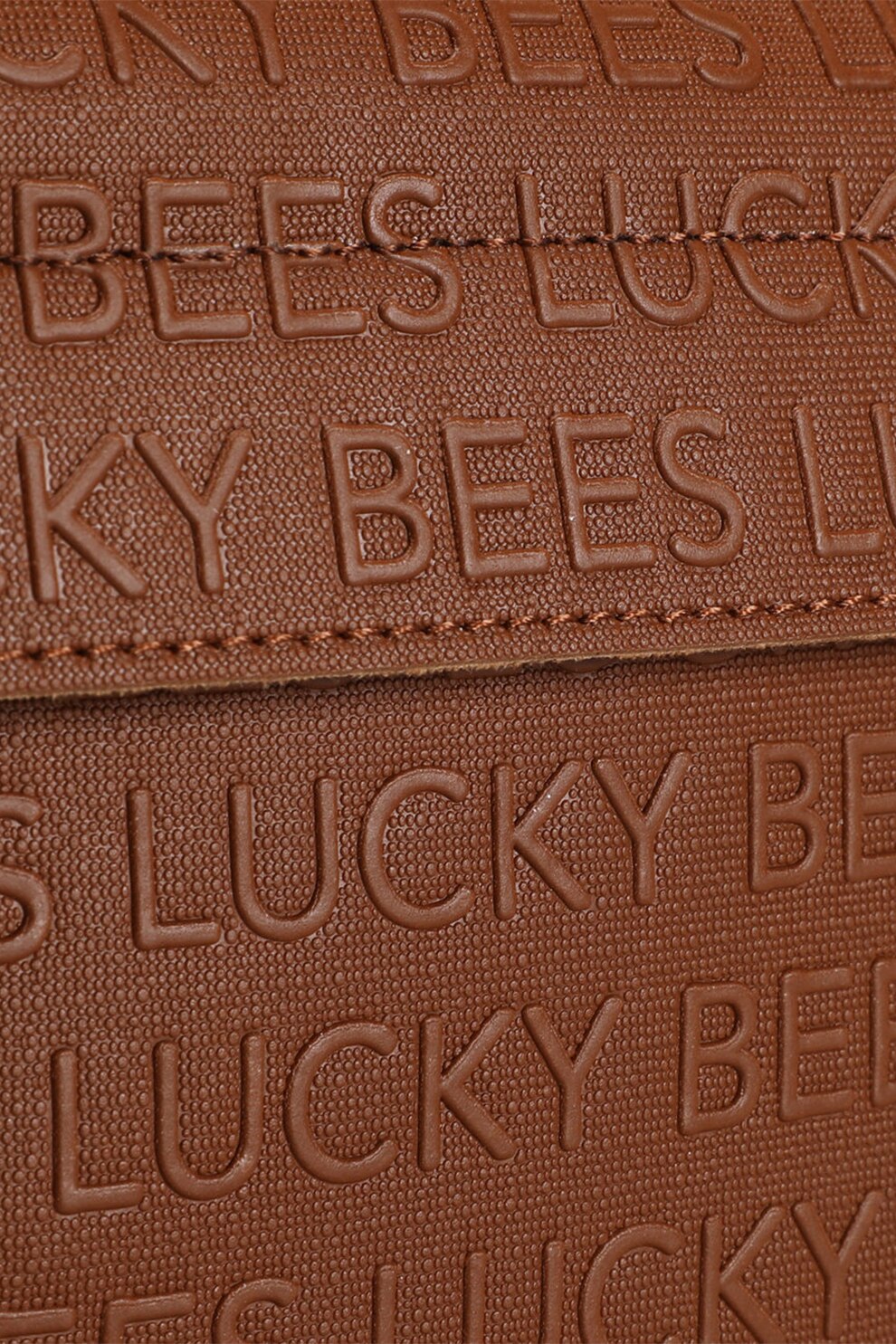 Lucky Bees, Keresztpántos táska domború logómintával, Barna - eMAG.hu