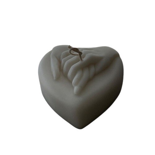 Marturie nunta din ceara de soia in forma de maini, culoare ...