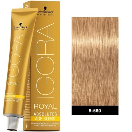 Vopsea de par Schwarzkopf Professional Igora Royal Absolutes, 9-560 ...