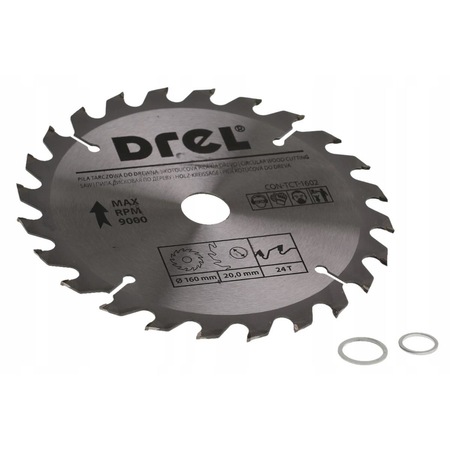 Disc circular vidia, 24 dinti, 160 mm, Drel - eMAG.ro