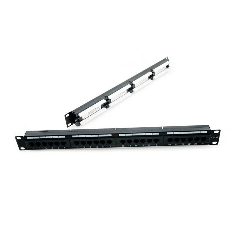 Patch panel 24 porturi, 1U, UTP Cat.6, Krone 110 - EMTEX - eMAG.ro