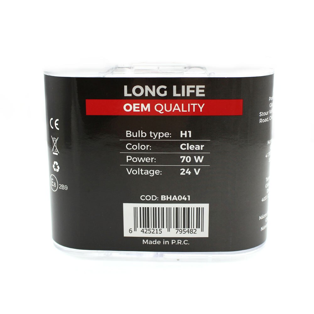 Set De 2 Becuri Halogen 24v, H1,70w, +50% Intensitate, Long Life, EV2344 - eMAG.ro