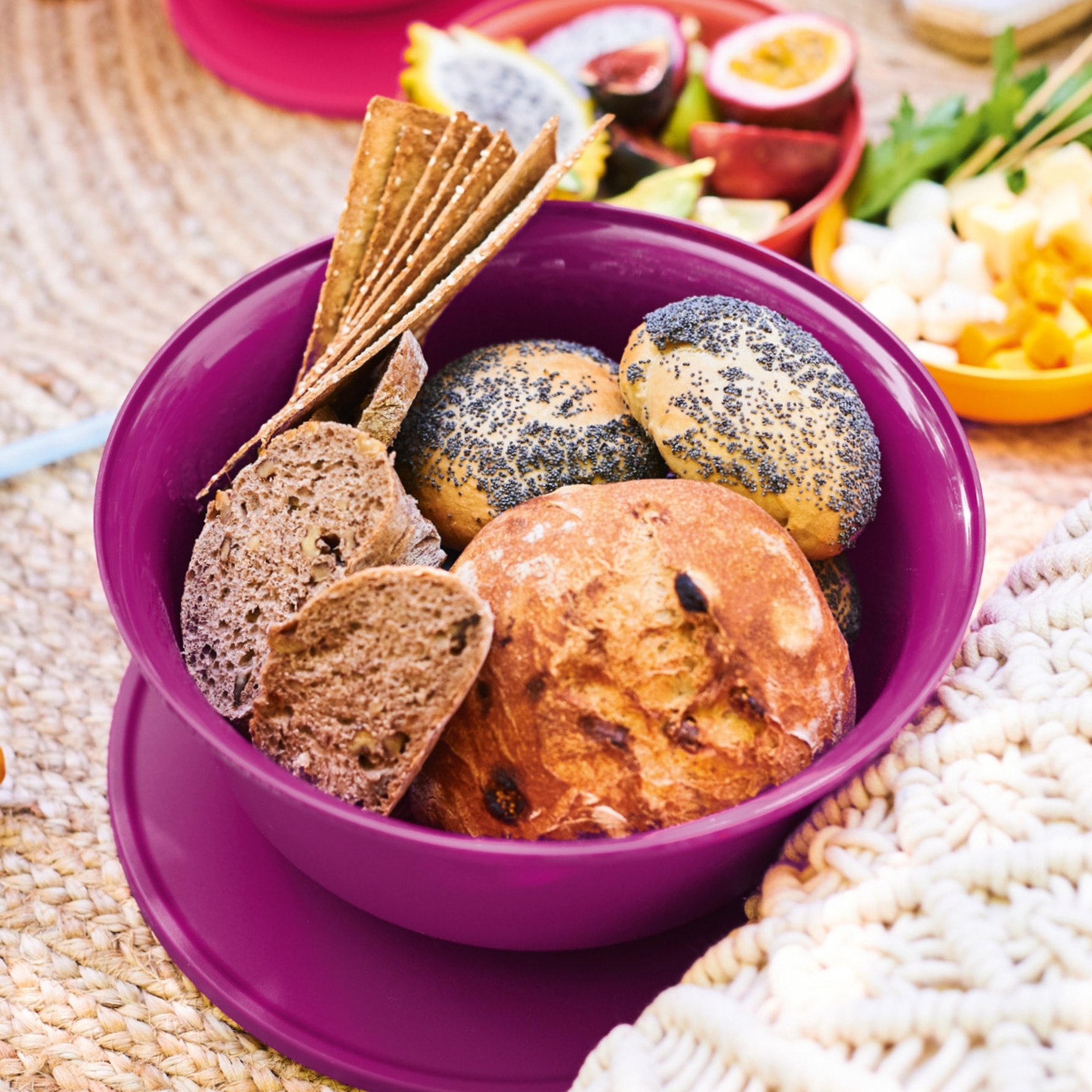 Bol Aloha Tupperware 7,5 L, Rotund, Ermetic, cu capac, Mov - eMAG.ro