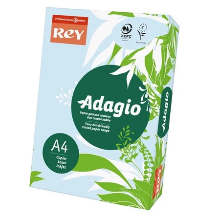 Hartie color A4 Rey Adagio, 80g, 500 coli/top, culoare bleu ciel - eMAG.ro