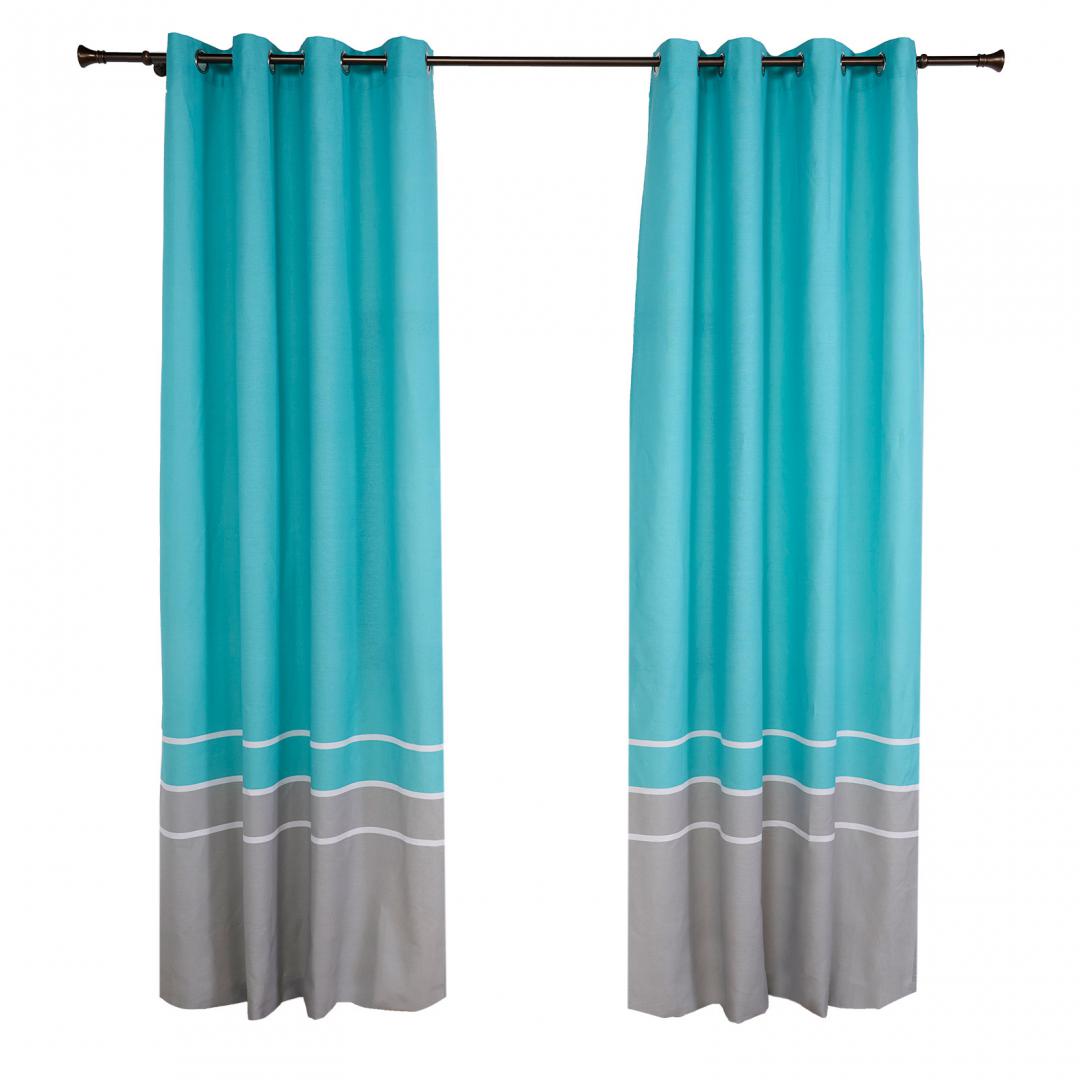 Set 2 draperii bumbac 140×270 cm, model Ema, Multicolor - eMAG.ro