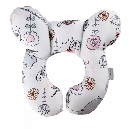 Perna voiaj copii, sustinere cap si gat, 0-24 luni, model floral ...