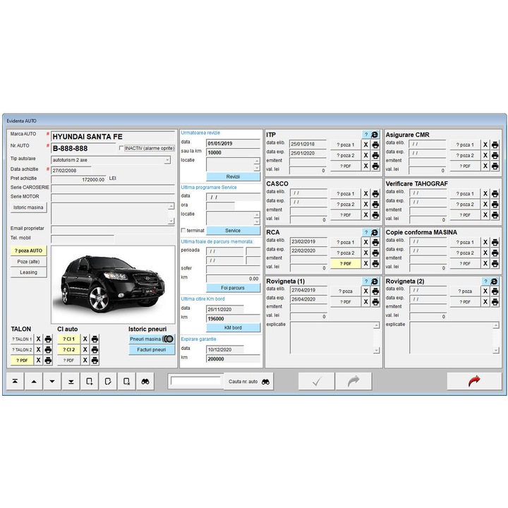 Program de evidenta parc auto si expirare acte, EasyAuto - eMAG.ro