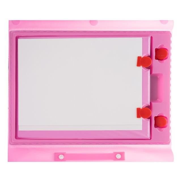 Set pictura si desen pentru copii, trusa plastic, roz, 208 piese ...