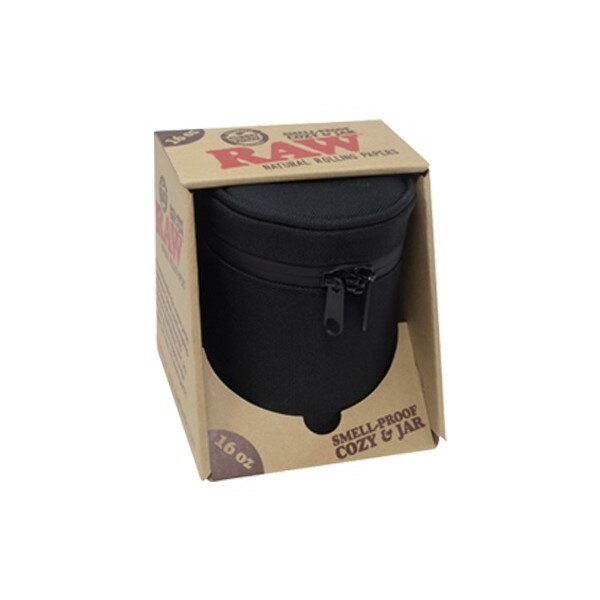Set Geanta Raw Smellproof Cozy si Borcan depozitare Mason, Protectie UV ...