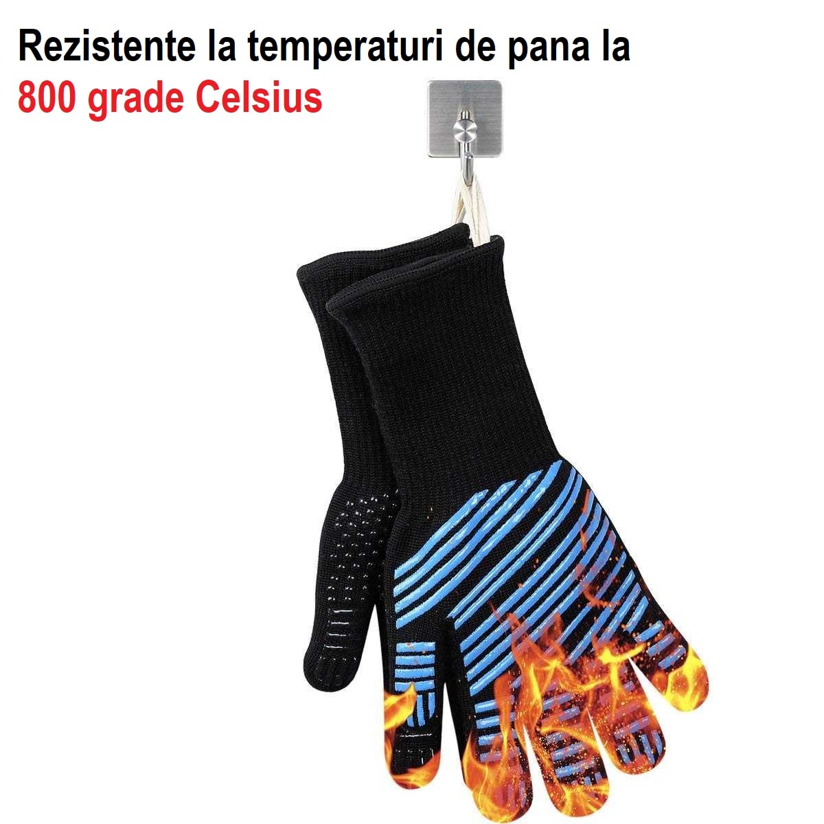 Manusi termorezistente pentru gratar si bucatarie, JustZEN ...