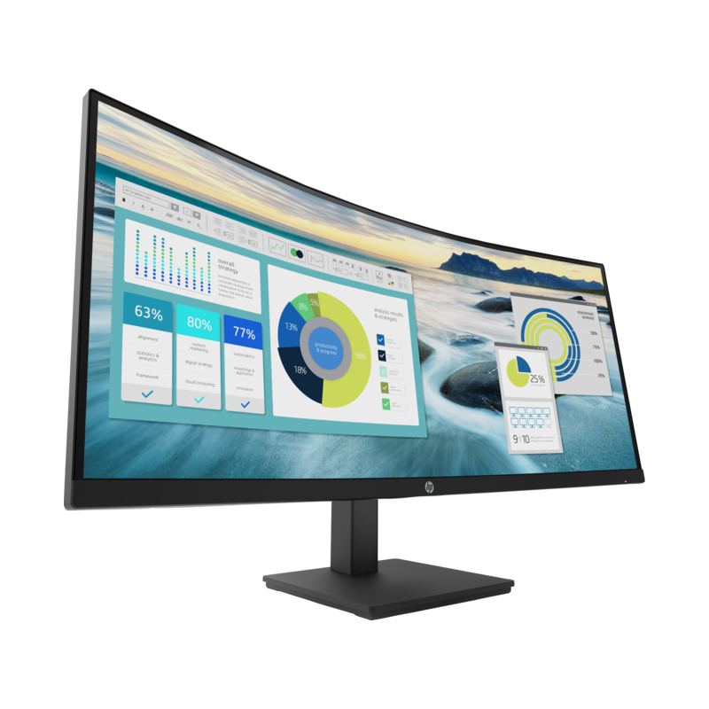Monitor curbat HP P34hc G4, 34", VA, WQHD, DisplayPort, HDMI, USB-C ...
