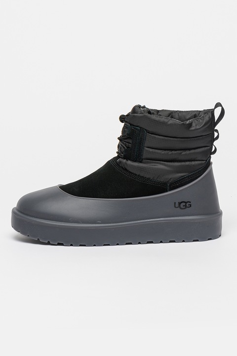 UGG, Ghete impermeabile fara inchidere Classic Mini, Negru, 11 - eMAG.ro