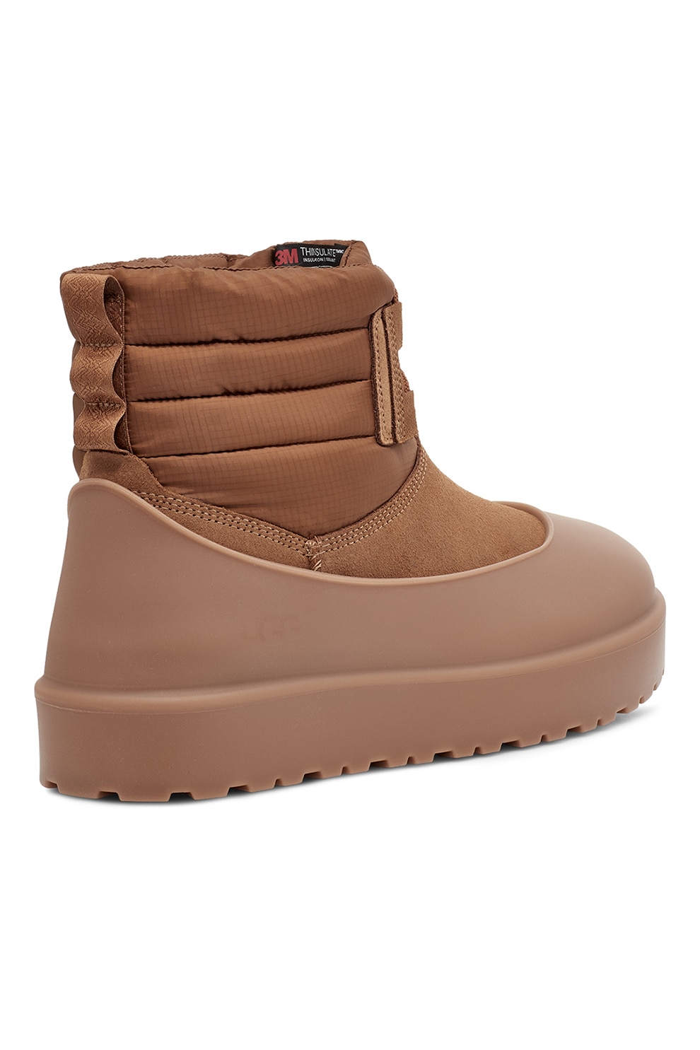 UGG, Ghete impermeabile fara inchidere Classic Mini, Maro deschis, 9 ...