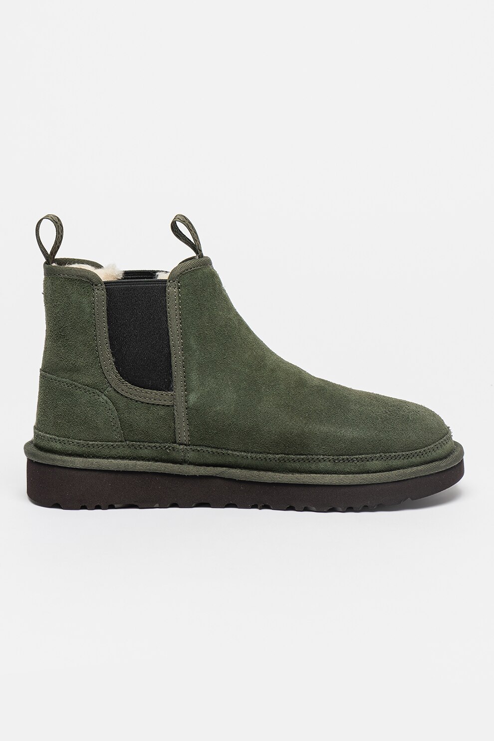 UGG, Ghete Chelsea de piele intoarsa Neumel, Verde, 7 - eMAG.ro