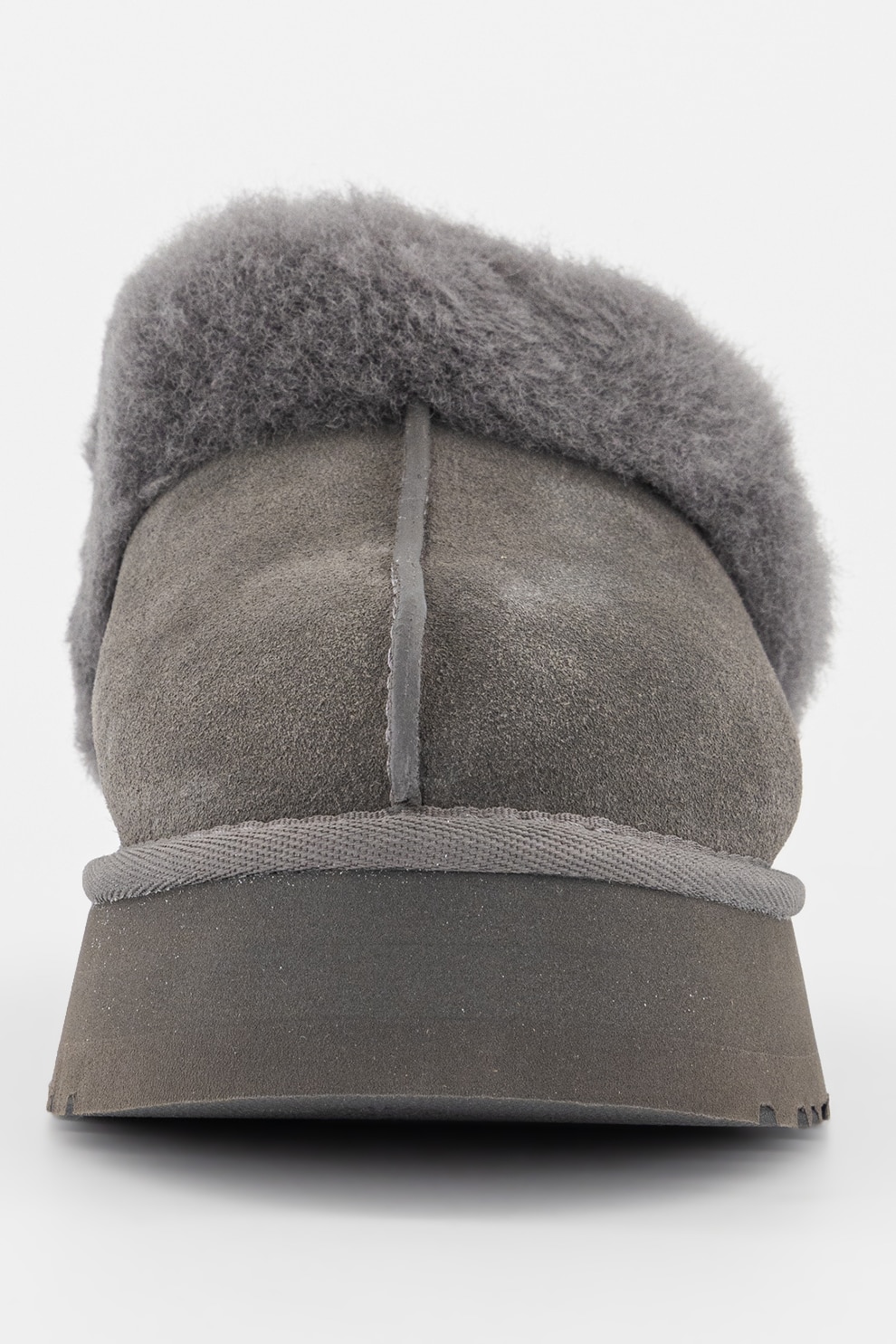 UGG, Papuci de casa din piele intoarsa cu captuseala din lana Disquette ...