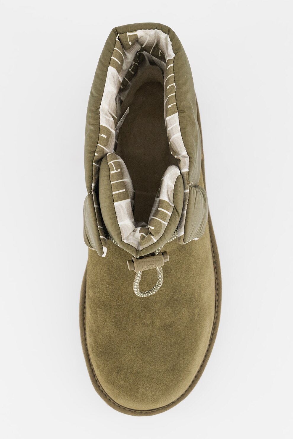 UGG, Ghete cu garnituri din piele intoarsa Classic Maxi Toggle, Verde ...