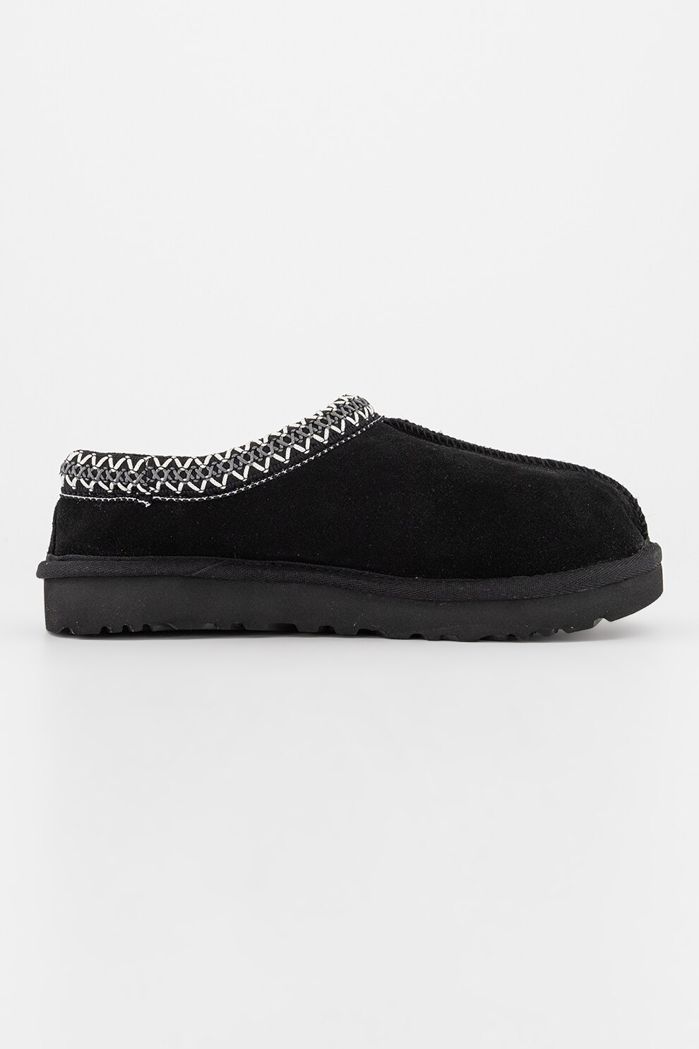 UGG, Papuci de casa de piele intoarsa Tasman, Negru, 5 - eMAG.ro
